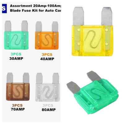 Car RV Boat Auto24/5 Pack of 20A-120A Amp Large Blade Style Audio Maxi ...