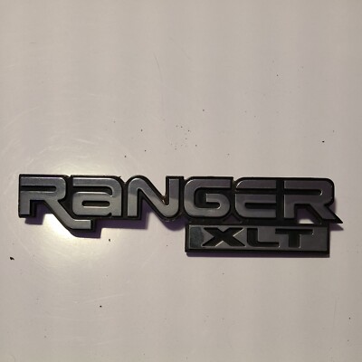 Ford OEM 1993-2005 Ranger XLT Chrome Fender Emblem Badge Nameplate ...
