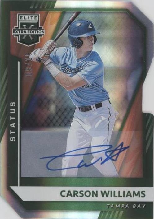 2021 Panini Elite Extra Edition - Carson Williams #28 Status Signatures ...