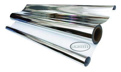 Silver & White Lightite Mylar 125mu Highly Reflective Foil Sheeting 5m ...