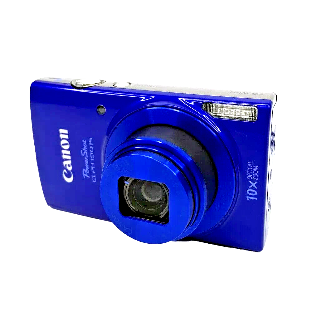Canon PowerShot ELPH 190 IS / IXUS 180 20.0 MP Digital Camera - Blue ...