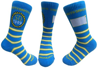 South Dakota SD State Flag Socks Large 10-12 LDS Missionary Elder ...