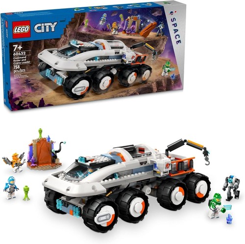 LEG0 City Command Rover and Crane Loader Outer Space Toy Building Set ...