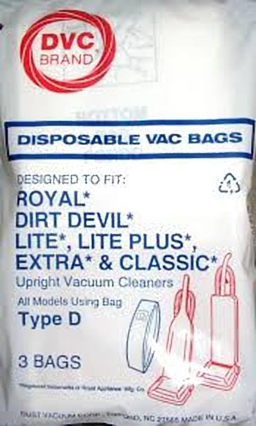Generic Dirt Devil Type D bags 3pk | eBay