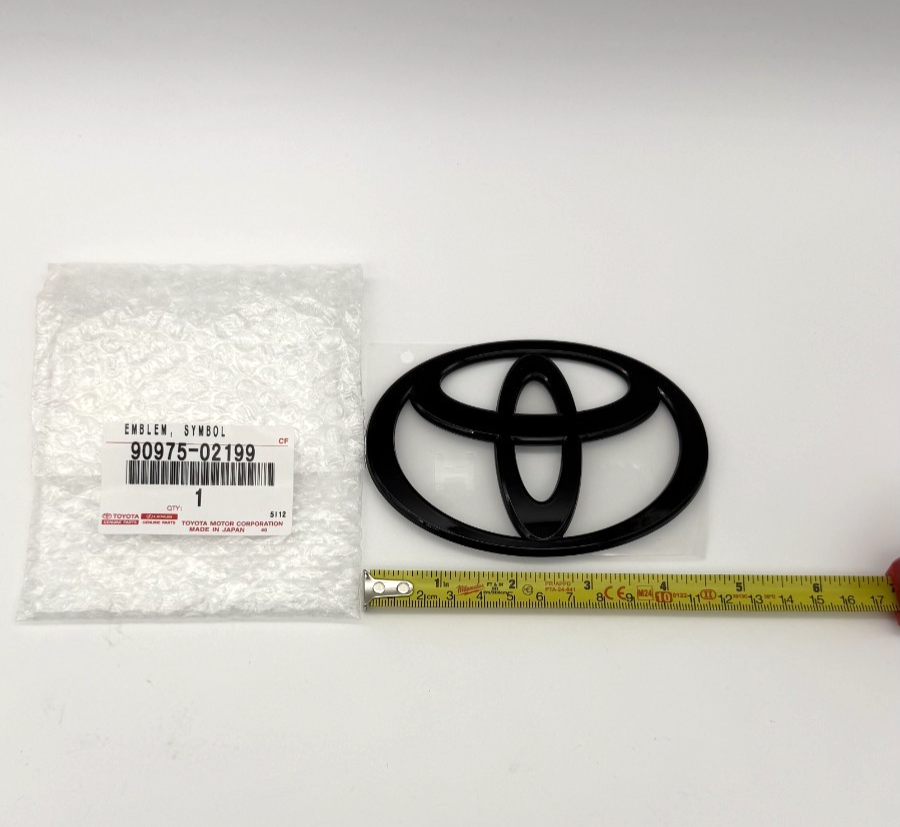2023-2026 PRIUS GLOSS BLACK NIGHTSHADE FRONT LOGO EMBLEM GENUINE TOYOTA ...