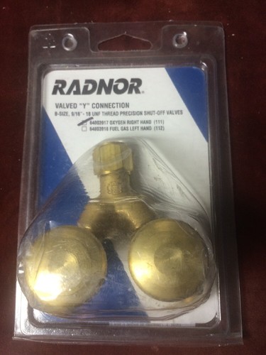 NEW Radnor 111 Valved "Y" Oxygen Connection 64003917 | eBay