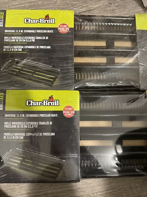 LOT OF 2 Char-Broil 11.5" Expandable Length Porcelain-Coated Steel ...
