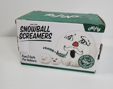 Ice Scream SNOWBALL SCREAMERS Nifty 3 PACK PLUSH Sound Indoor Winter ...