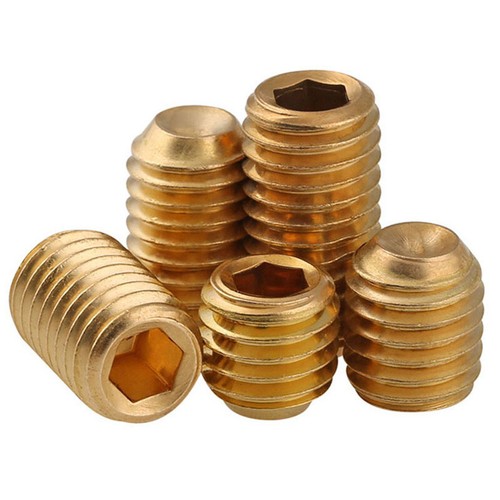 Brass Hex Socket Set Screws Cup Point Grub Screws M2 M3 M4 M5 M6 M8 M10 ...