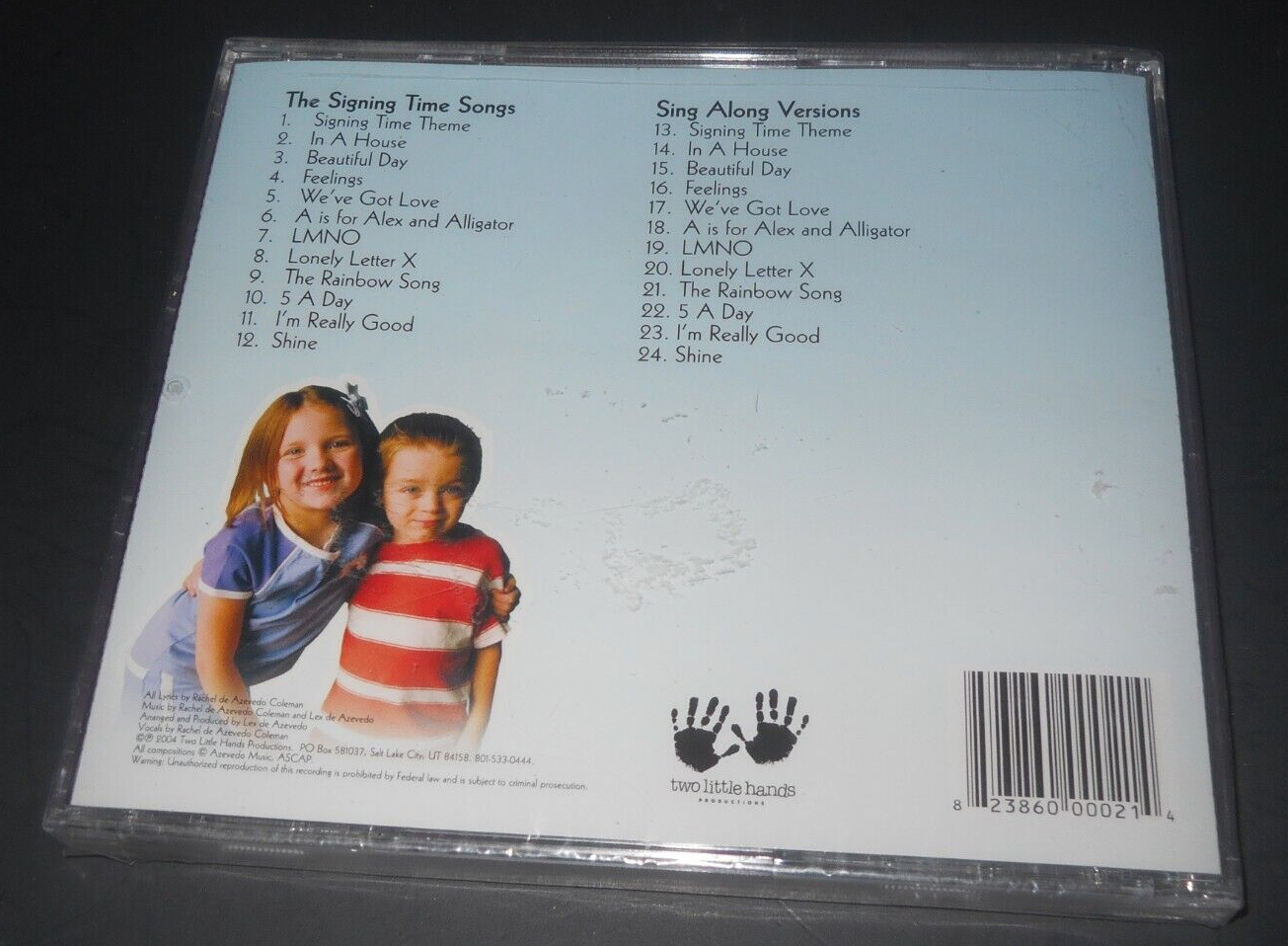 Signing Time Songs DVD Two Little Hands 12 Tracks Vol 4-6 Plus Sing for ...