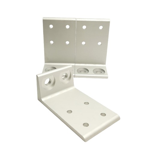 Lot of 3 80/20 2417 Economy Floor Mount Base Plate, 15 Series, 5in x ...