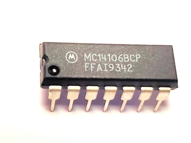 MC14106BCP Motorola IC CMOS Hex Inverter 14106 4106 NOS for sale online ...