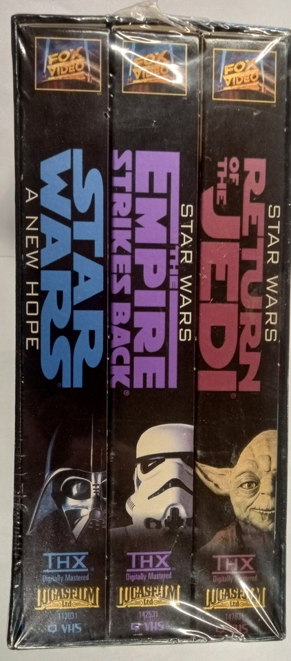 Star Wars Trilogy VHS Box Set 3 Tape Set THX 1995 New Factory Sealed Vintage NEW | eBay