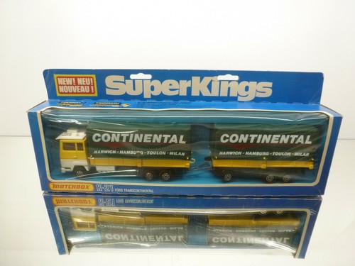 MATCHBOX K-21 FORD TRANSCONTINENTAL TRUCK + TRAILER - YELLOW 1:50 ...