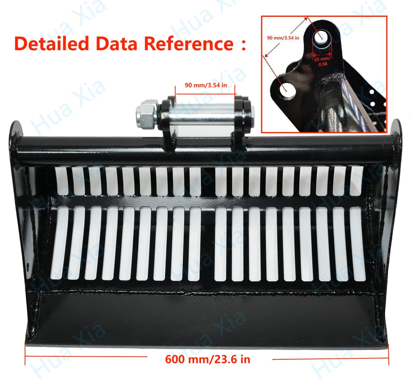 TYPHON Attachment 600mm Screening Skeleton Bucket for Mini Excavators ...