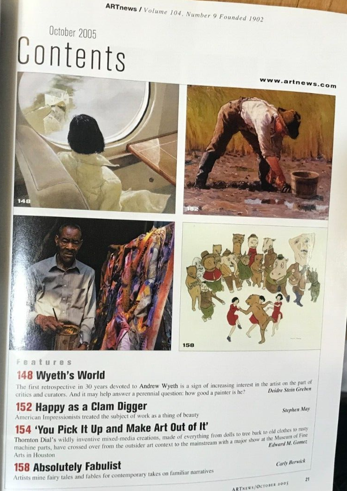 ARTNews Magazine October 2005 - Andrew Wyeth | eBay