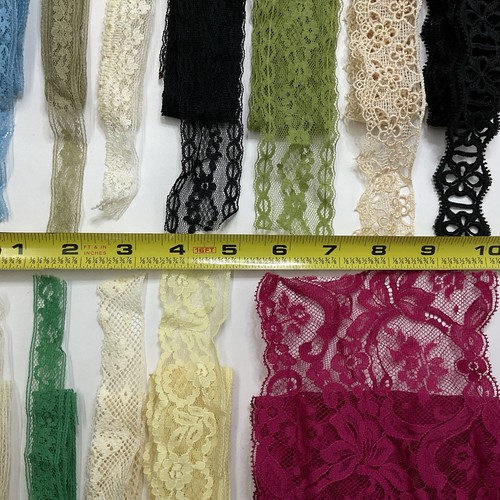Vintage Lace Trim And Edging Assortment Lot Of 12 Short Ends And Pieces ...