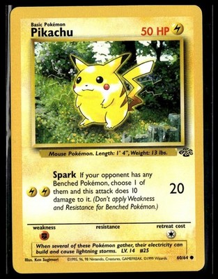 Jungle #60/64 Pikachu Common | eBay