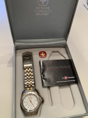 Wenger Swiss Army Military Men's Watch NEW BATTERY | eBay