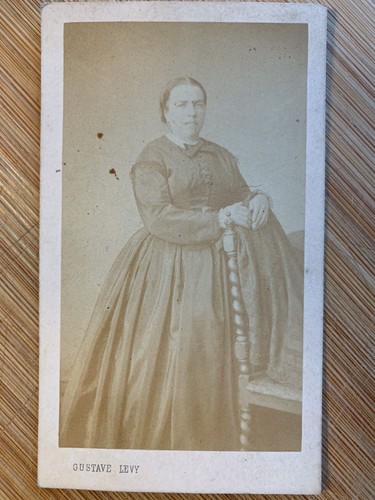 Photo Carte CDV Portrait femme 1860 Gustave Levy Paris Graveur d ...