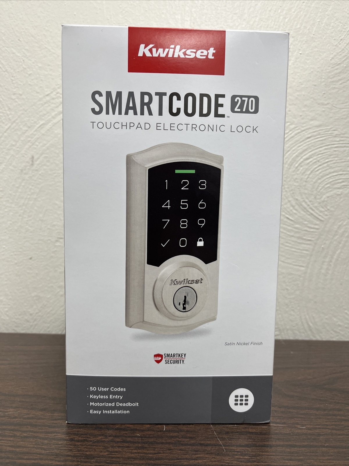 Kwikset SmartCode Electronic Touchpad SmartKey Deadbolt Lock - ‎9270TRL ...
