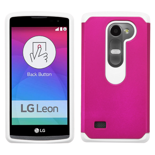 LG Destiny L21G Power L22C Hybrid Leon Slim Dual Layer Fusion Case Hard ...