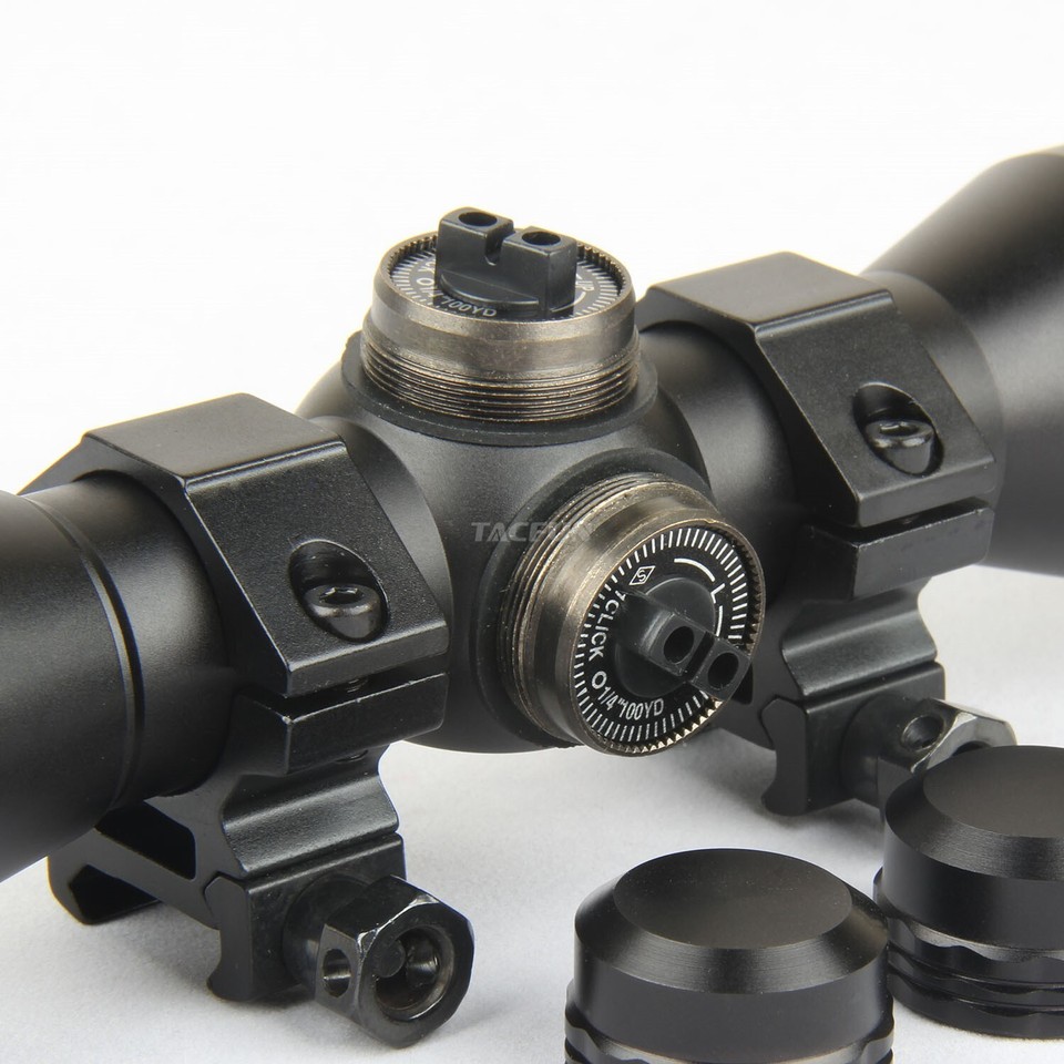 Tactical 4X32 Compact .223 .308 Scope /w Rings | eBay