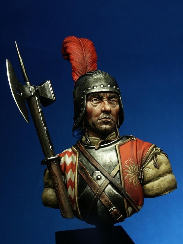 New 1/10 Swiss Mercenaries Uomo d Arme Sforzesco Bust Figure Resin ...