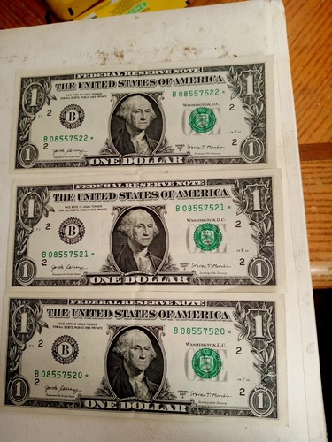 2017A STAR NOTES $1 DOLLAR BILL Complete Set(A,B,F,G,L) 5 DISTRICTS ...