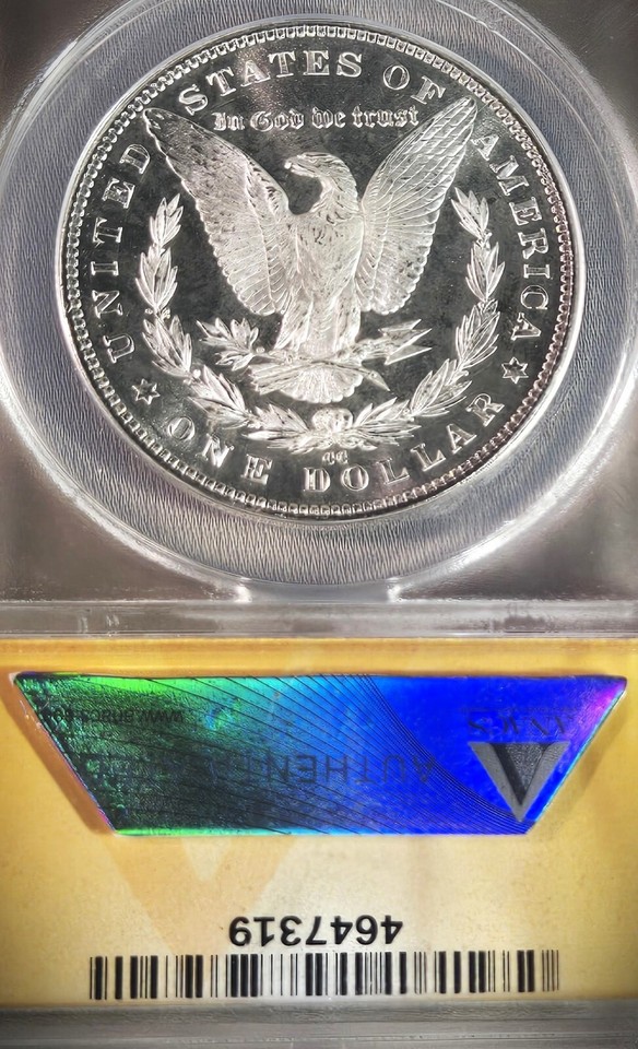 1882 CC SILVER MORGAN DOLLAR ** ANACS GRADES AS MS-63 CAMEO DMPL ** | eBay