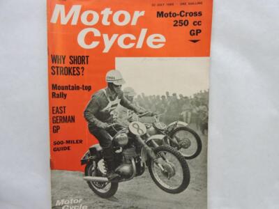 July 22 1965 The Motorcycle Magazine 250cc GP Venom BSA Honda Tiger 100 ...