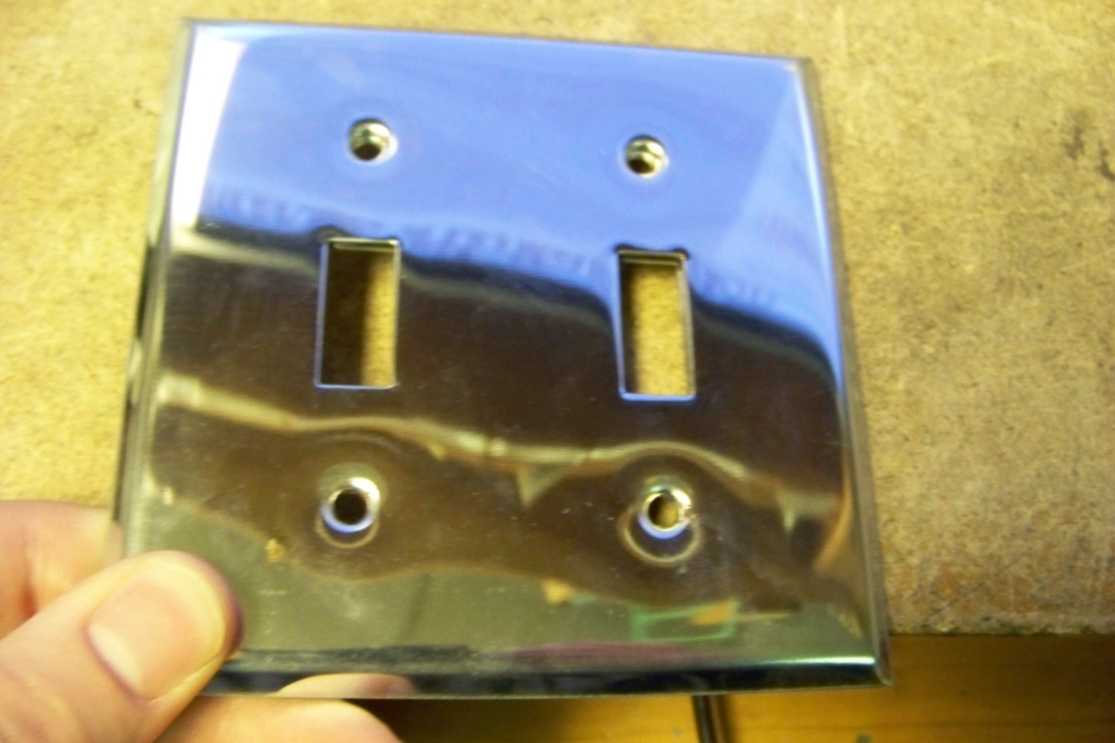 Leviton 84009-40 2-Gang Toggle Device Switch Wallplate, Stainless steel ...