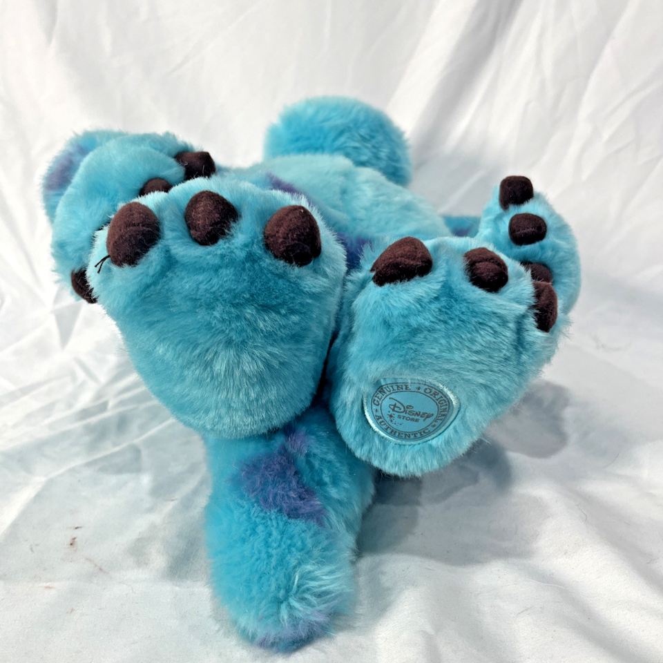 Disney Store Original Pixar~Monsters Inc SULLY Blue Plush Stuffed Toy ...