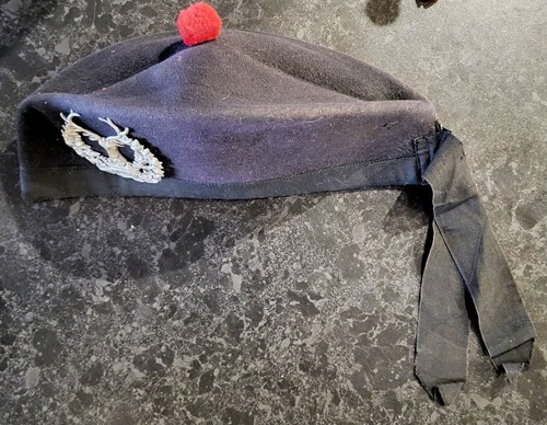 Vintage Wool Gordon Highlanders Badged Glengarry Cap Hat Made In ...