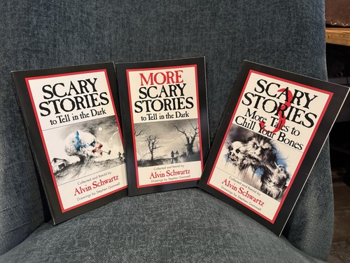 2017 Revised Scary Stories Trilogy Set by Alvin Schwartz - Complete | eBay