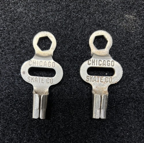 Vintage CHICAGO SKATE CO, Roller Skate Keys 2x | eBay