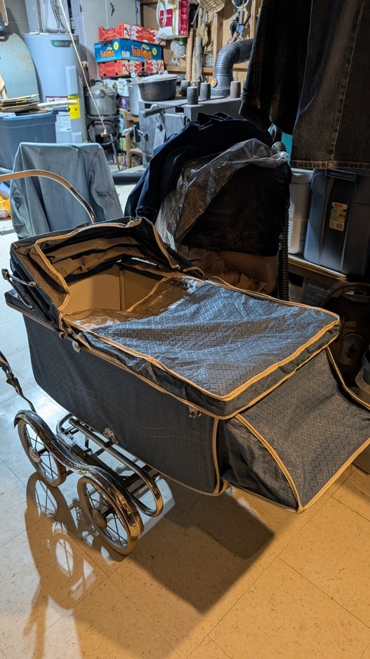Excel Cond - VINTAGE REX STROLL-O-CHAIR PRAM BABY NANNY BUGGY STROLLER ...
