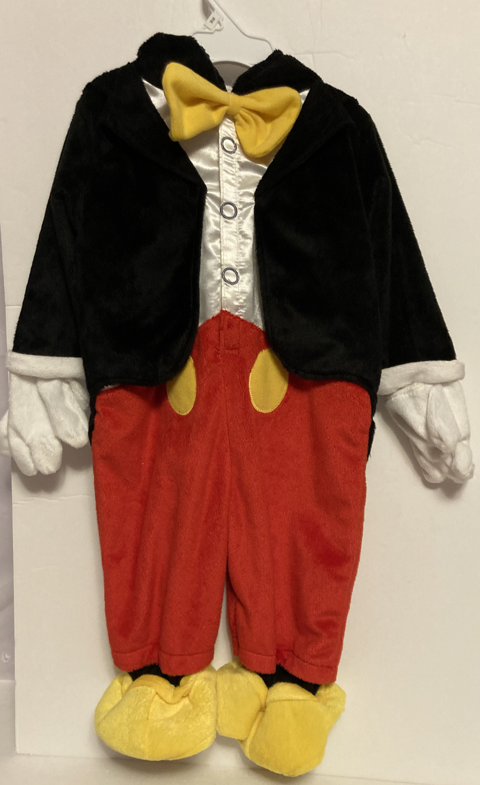 DISNEY BABY MICKEY MOUSE TUXEDO TUX With HOOD & EARS HALLOWEEN COSTUME ...