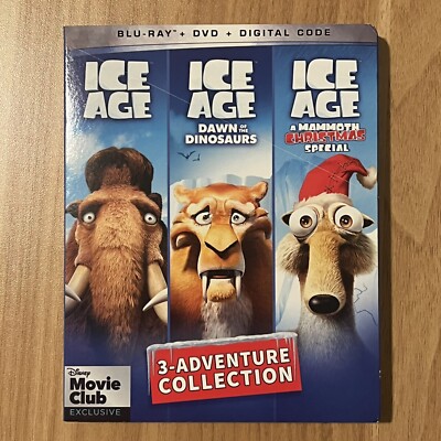 Ice Age 3-Adventure Collection (Blu-ray/DVD/Digital) Disney Movie Club ...