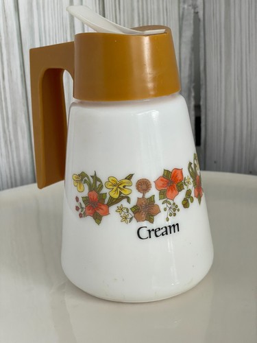 Vintage 70's Gemco Indian Summer Creamer with lid handle | eBay