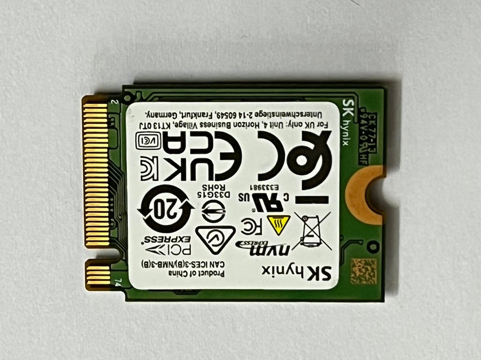 SKhynix BC901 1TB M.2 2230 Gen4x4 PCIe SSD 30mm For Microsoft surface ...