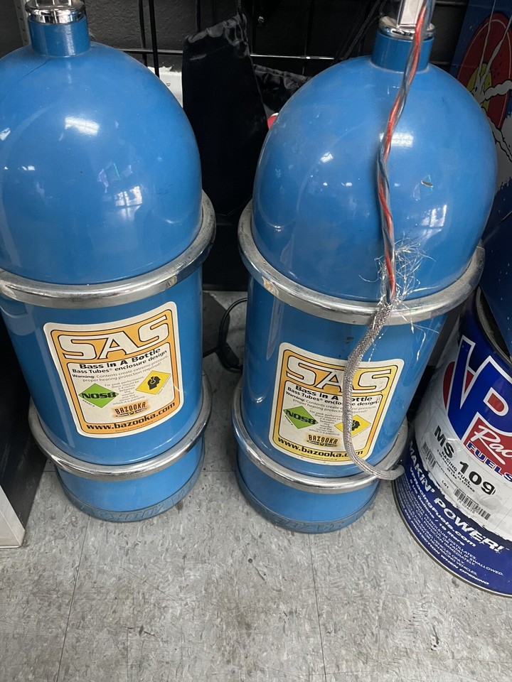 *Rare* Bazooka Nos 8 Subwoofer Nitrous Oxide Tank 8" Ported 150W RMS 4 ...
