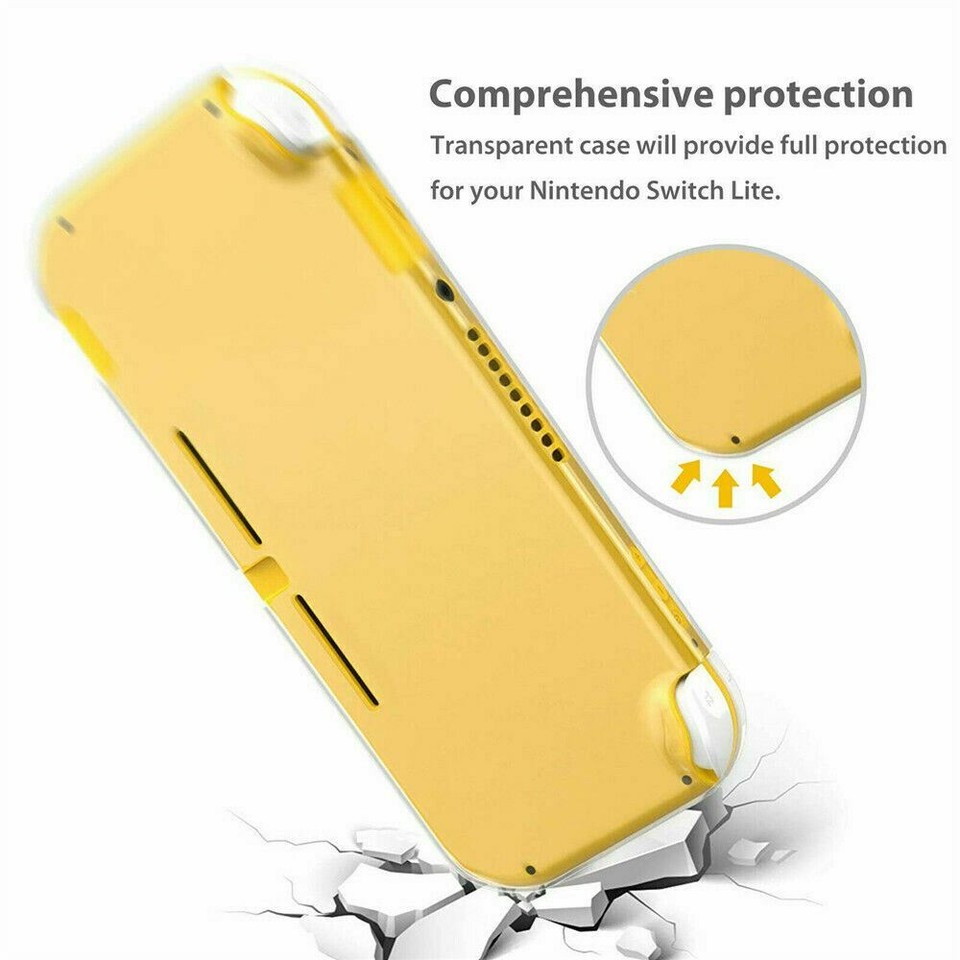 For Nintendo Switch Lite Carrying Case Bag+Shell Cover+Tempered Glass ...