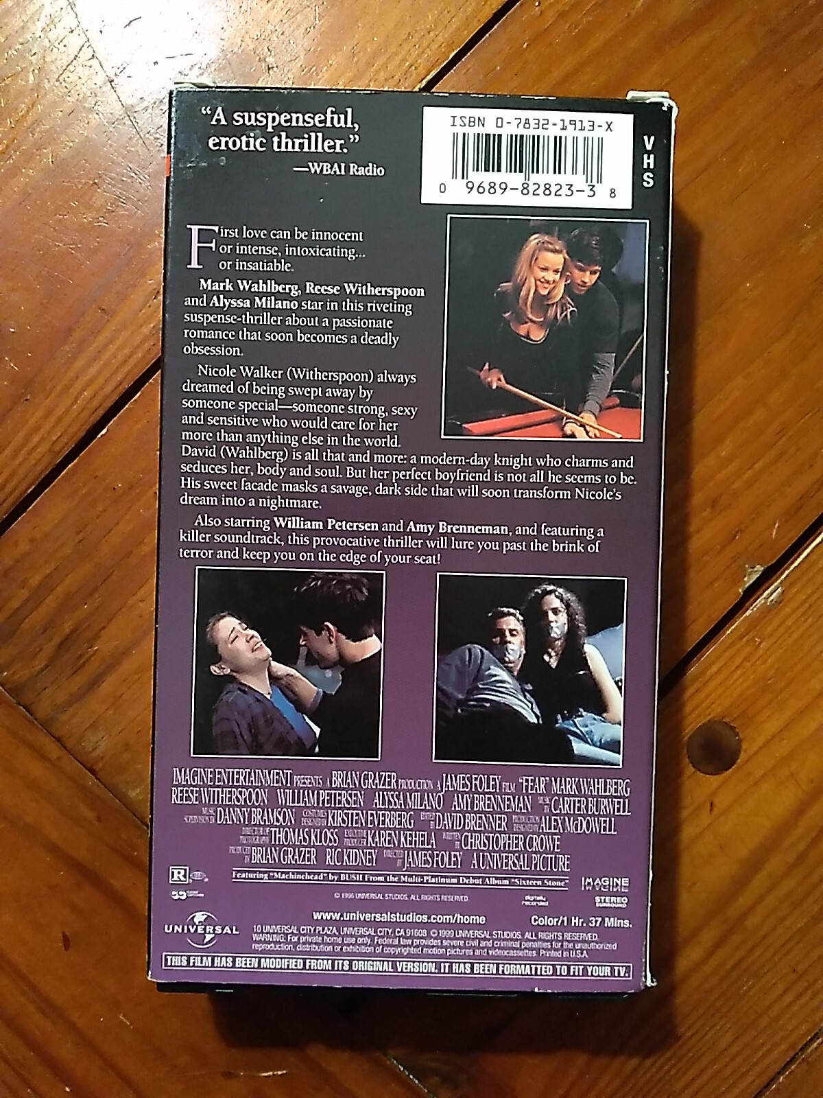 Fear (VHS) 1999 - Reese Witherspoon 96898282338| eBay