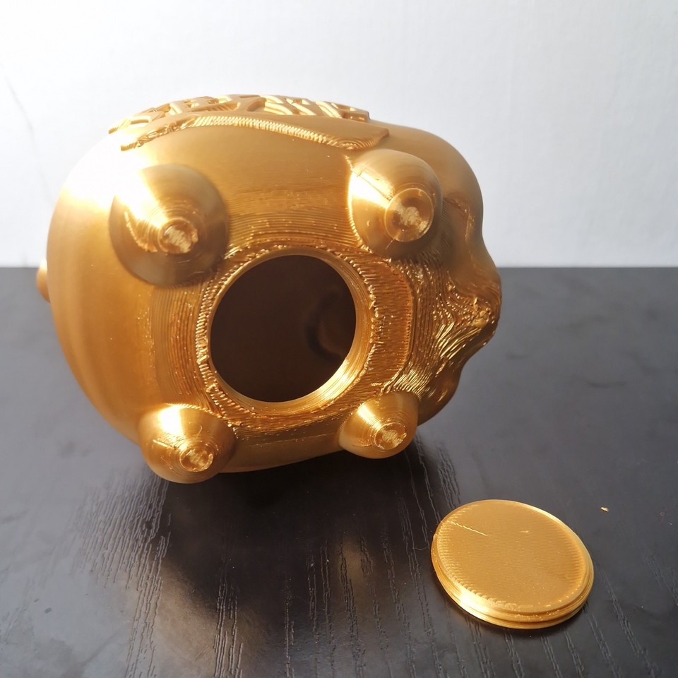 Prosperity Golden Pig Money Box, 3D printed.dimensions - 120*93*88mm ...