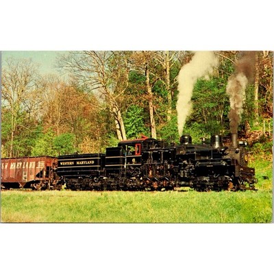 Western Maryland's Shay Number 6 Bound For Durbin W VA Vintage Postcard ...