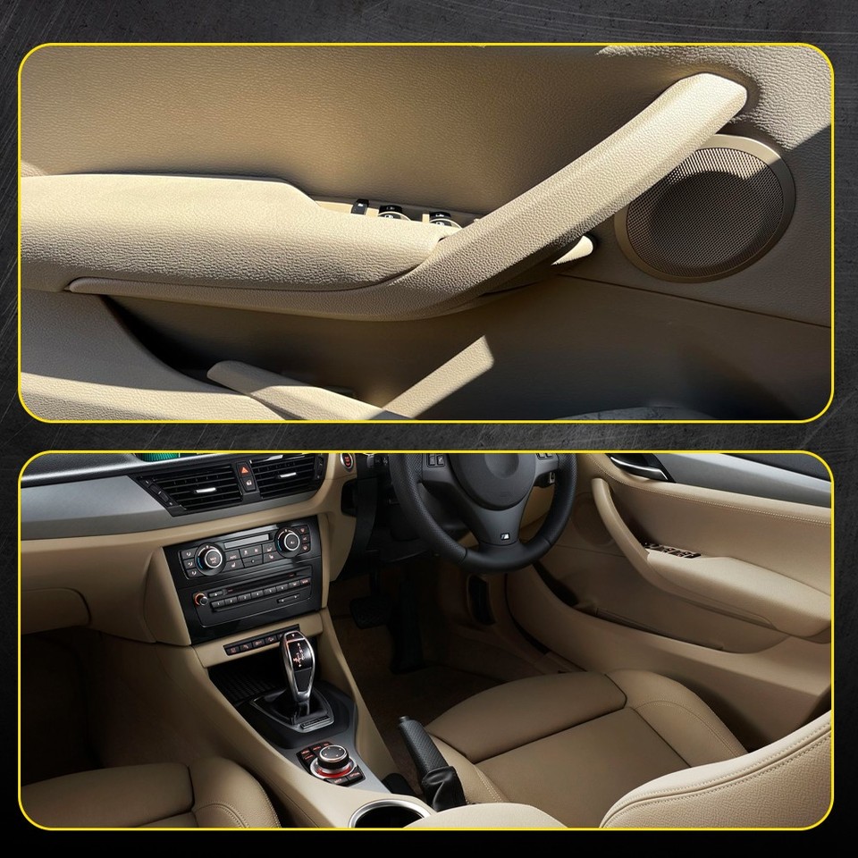 Left+Right For BMW X1 E84 2010-2015 Beige Interior Door Handle Cover ...