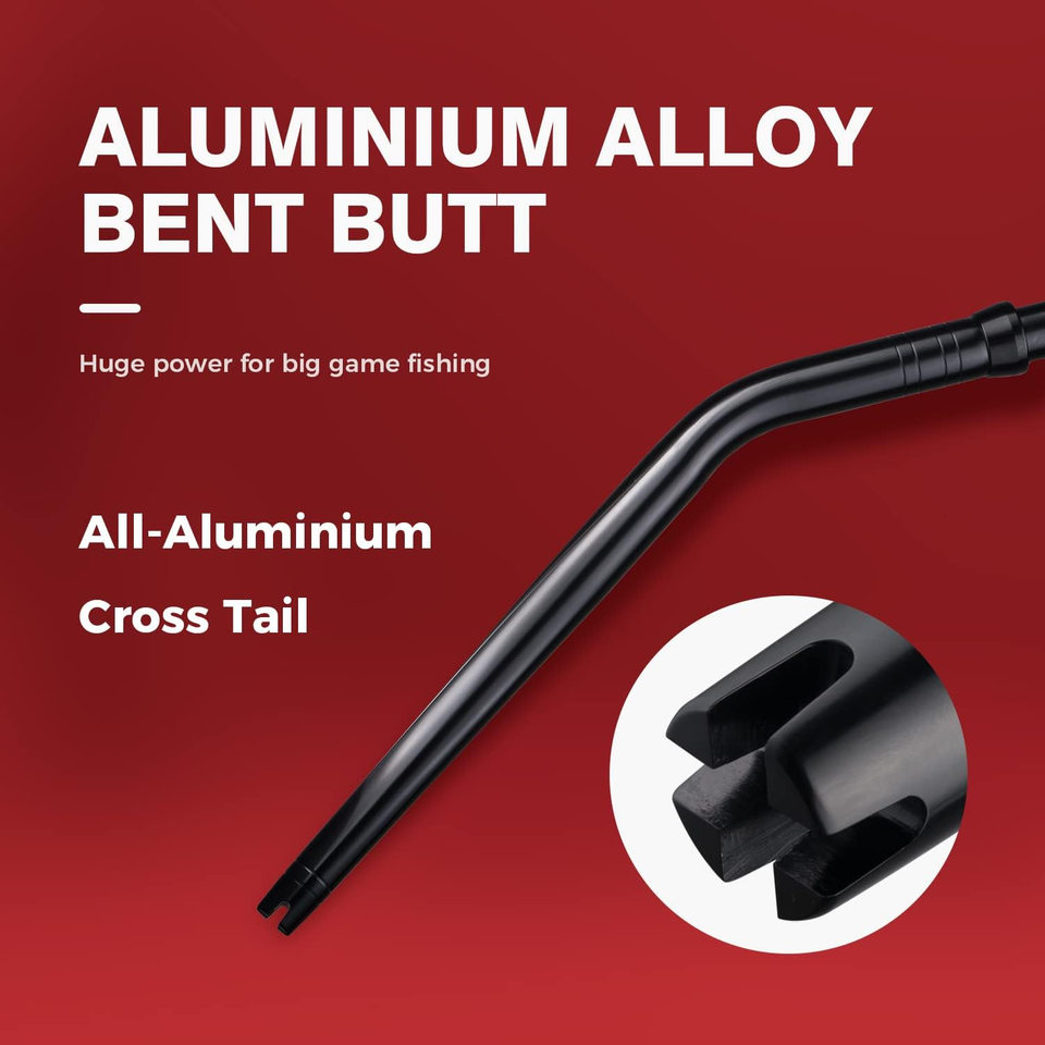 Trolling Rod Saltwater Offshore Heavy Roller Rod Bent Butt Trolling Rod ...