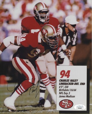 Charles Haley Autographed Signed 8x10 Photo - NFL 49ers Cowboys HOF - w ...