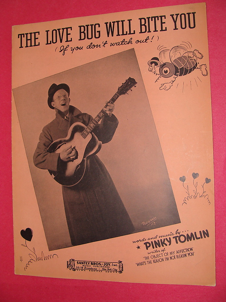 The Love Bug Will Bite You If You Don't Watch Out 1937 Sheet Music Pinky Tomlin | eBay